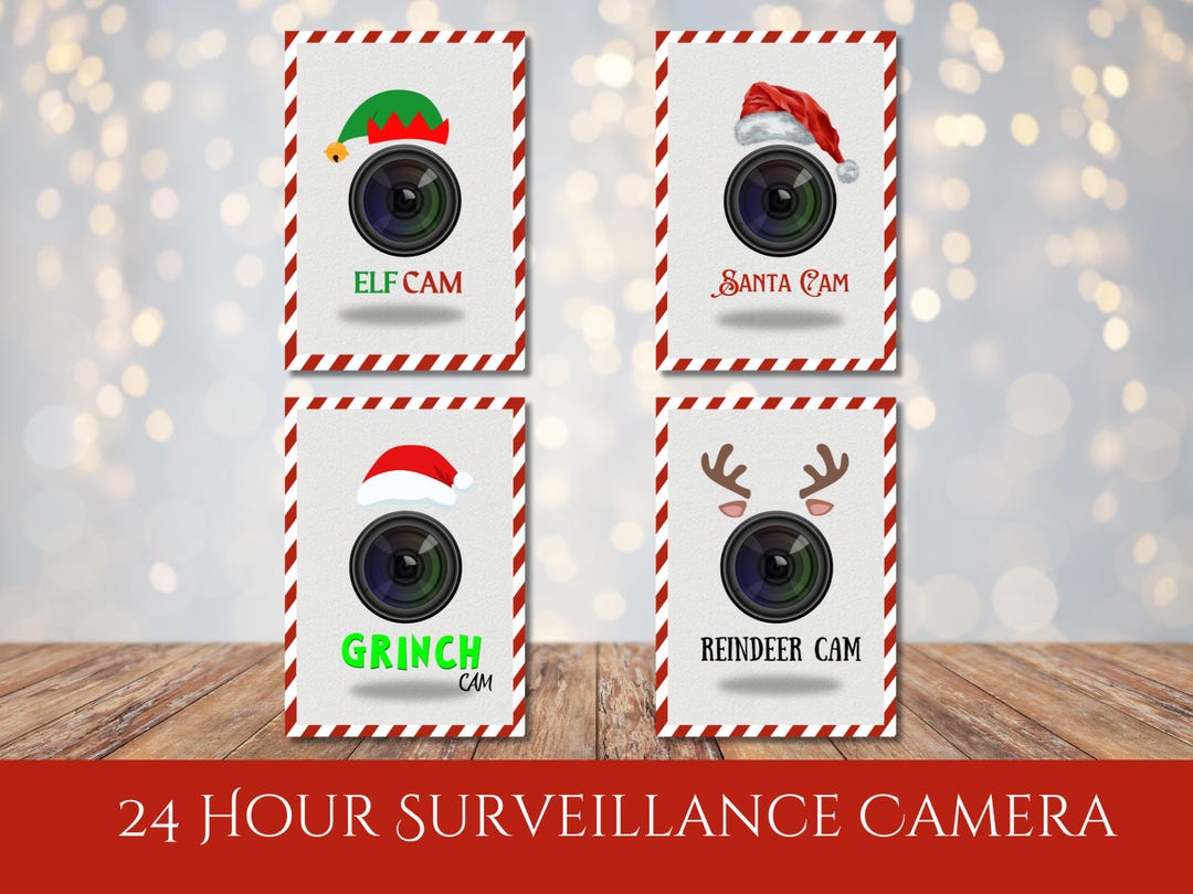 Printable Elf Camera, Elf Cam, Grinch Camera, Santa Cam, 24 Hour ...