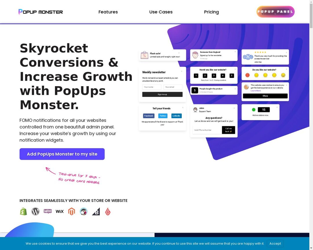 Relate Monster Saas Business: FOMO & Social Proof Conversion Platform ...