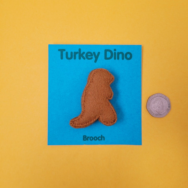Set of 3 Turkey Dino Dino Nugget Fried Chicken Dinosaur Felt Kids ...