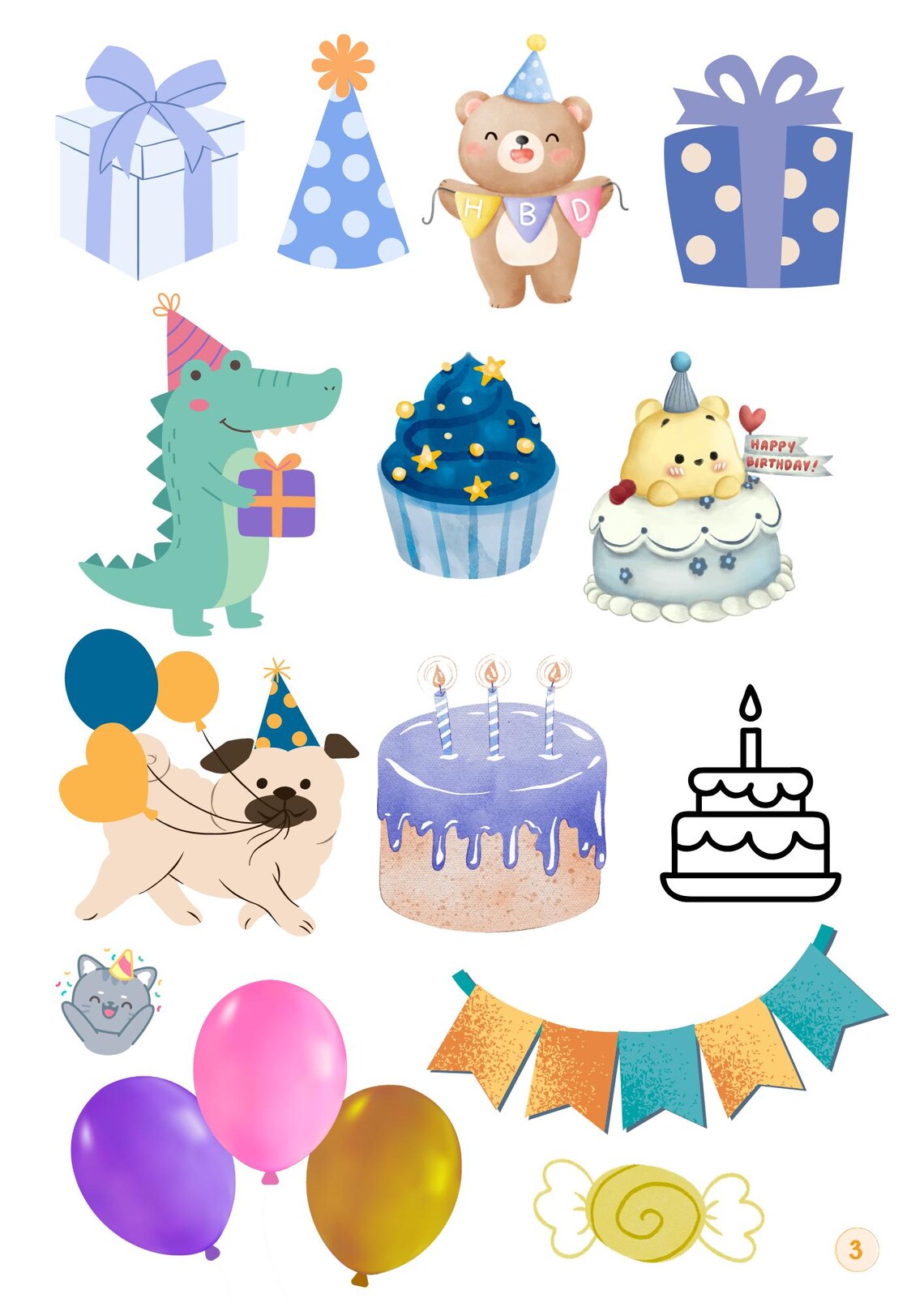 Printable DIY Birthday Envelope – Digital PDF Craft Kit for Kids and ...