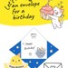 Printable DIY Birthday Envelope – Digital PDF Craft Kit for Kids and ...