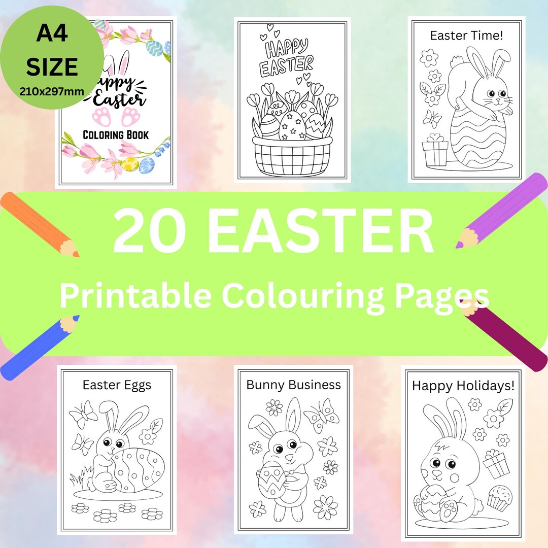 Easter Colouring Book for Children Printable. Easter Coloring Book for ...