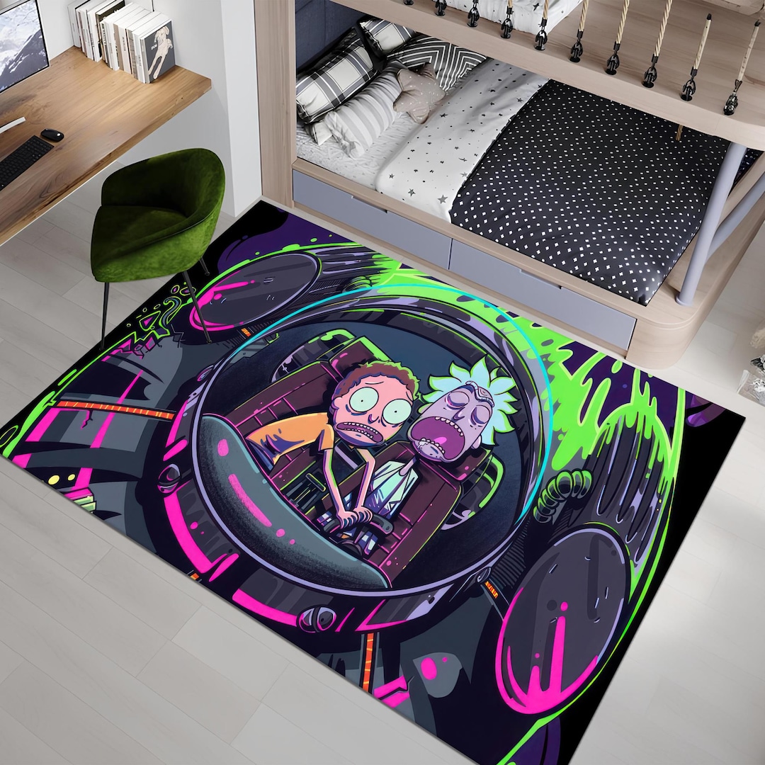 Rick Rug, Morty Rug, Rick and Morty, Characters Rug, Fantastic Rug ...