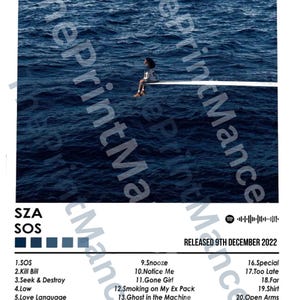 SZA Poster Print | Digital | Wall Decor - Etsy