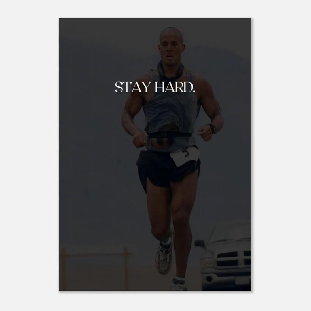 Stay Hard David Goggins Poster - Etsy
