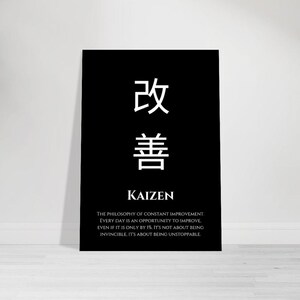 Kaizen | Motivational Poster | Wall Decor | Office Decor | Poster - Etsy