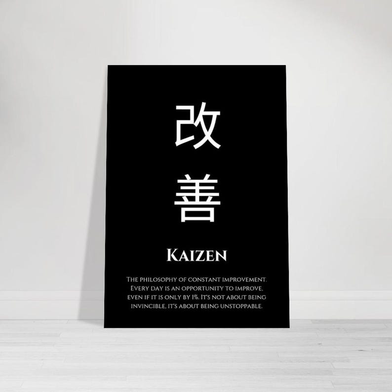 Kaizen | Motivational Poster | Wall Decor | Office Decor | Poster ...