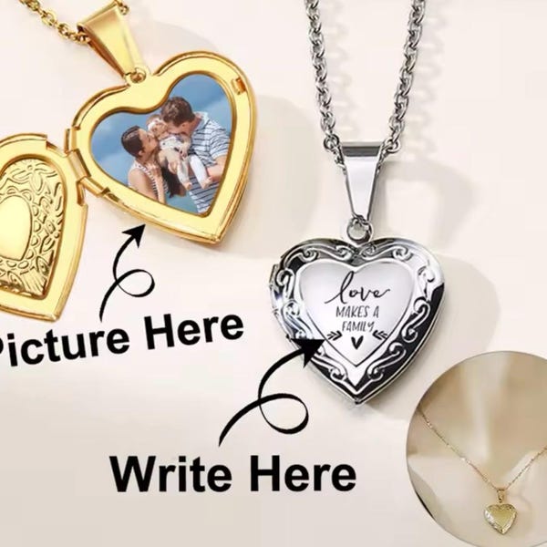 Personalized Photo Necklace - Etsy