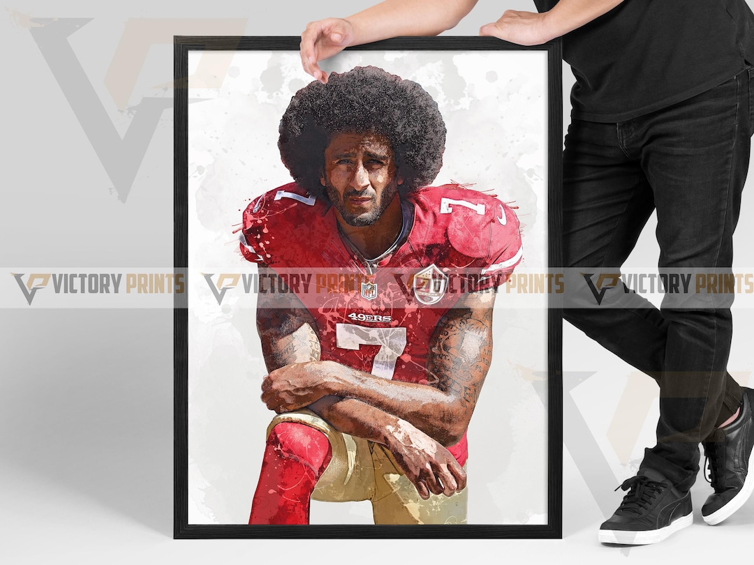 Colin Kaepernick V2 Poster Canvas Football Man Cave Art Sports Room