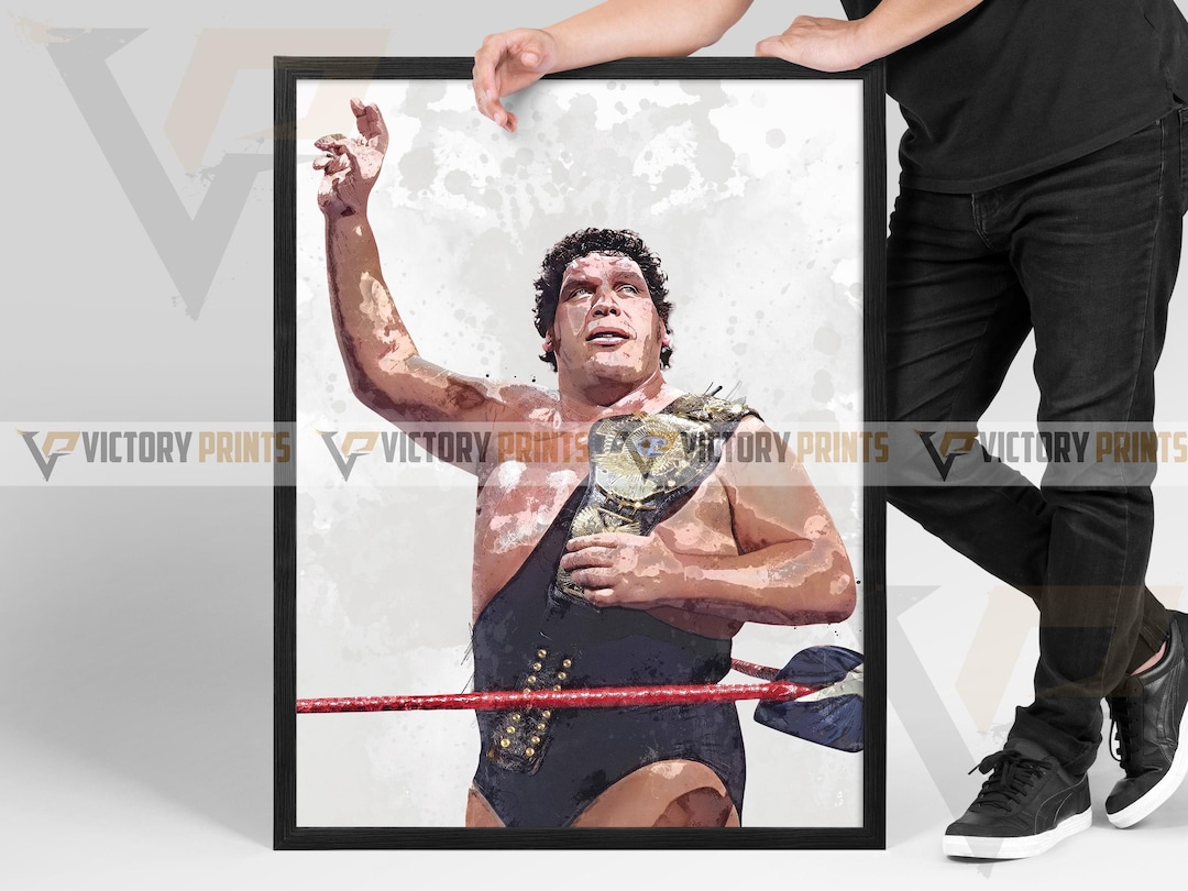 Andre the Giant Poster/canvas Professional Wrestling Man Cave Art ...