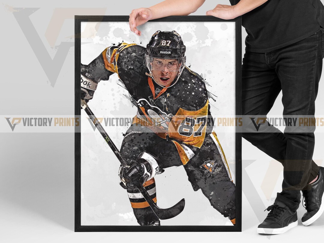 Sidney Crosby Poster/canvas Hockey Man Cave Art, Sports Room Decor ...