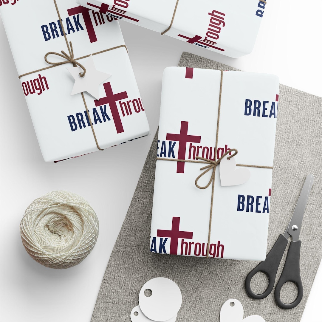 Breakthrough Wrapping Paper, Positive Quotes, Christian Gift Wrap for ...