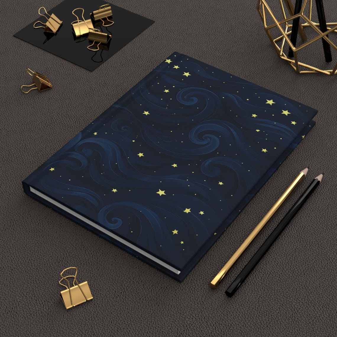 Starry Night Hardcover Journal, Galaxy Notebook, Writing Diary ...