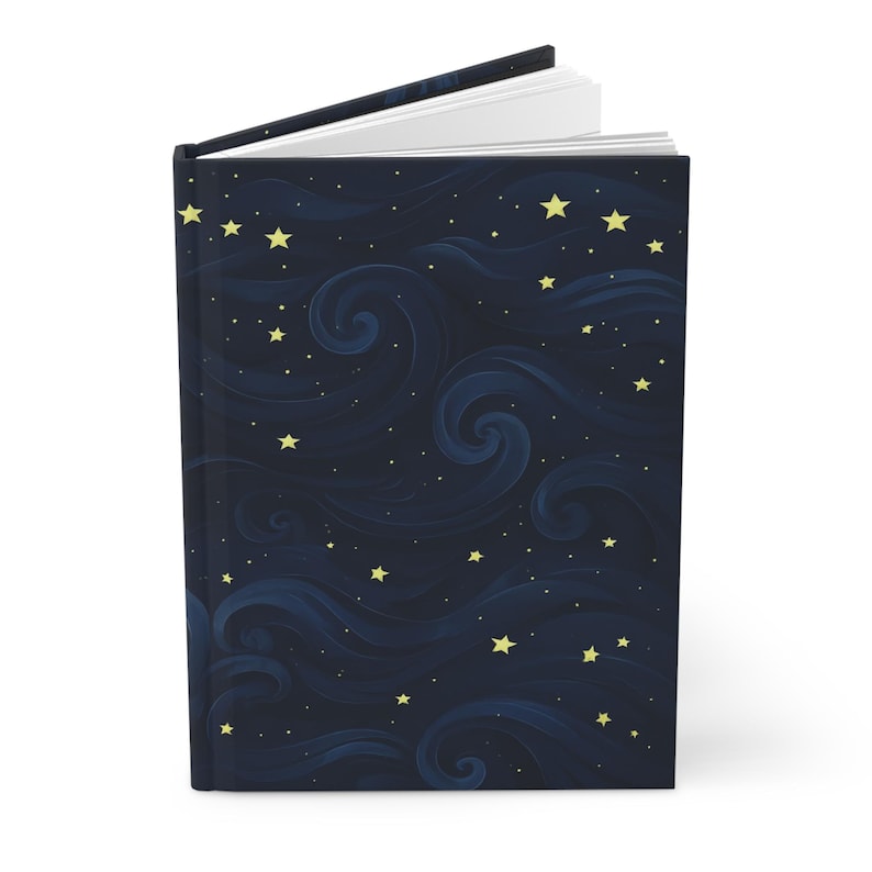 Starry Night Hardcover Journal, Galaxy Notebook, Writing Diary ...