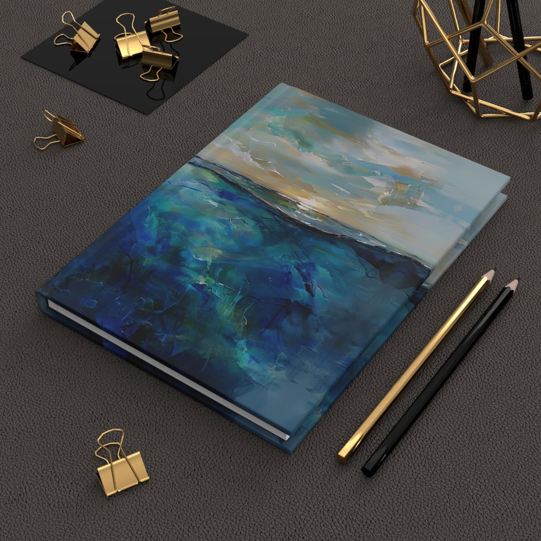 Serene Ocean Hardcover Journal, Coastal Life Diary, Inspirational ...