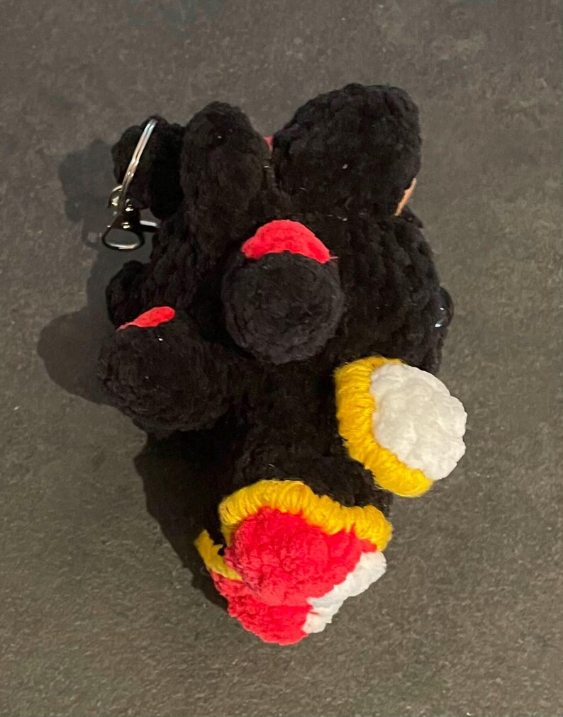 Shadow the Hedgehog Crochet Plushie - Etsy