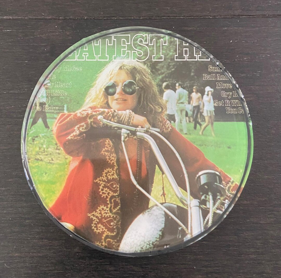 Janis Joplin Album Cover Handmade Resin Coaster - Etsy