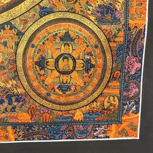 Traditional Mandala Thangka Tibetan Art,meditation Mandala Thangka for ...