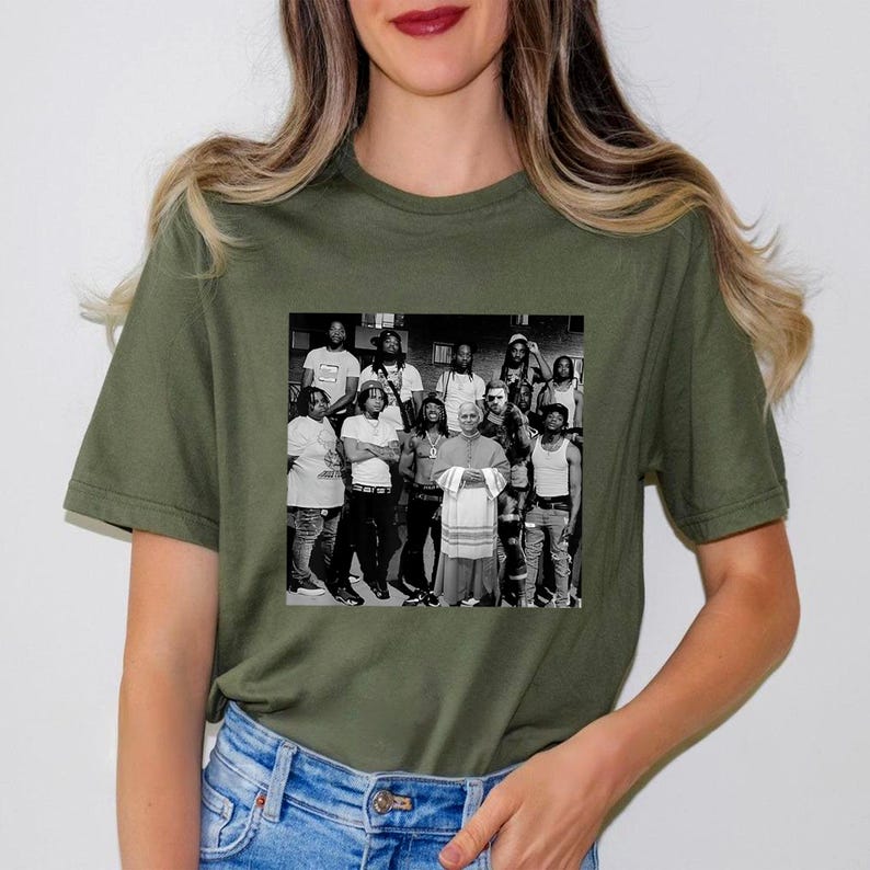 Pope Leo XIV From Oblock Meme Art T-shirt, Pope Leo XIV 2025 Catholic ...