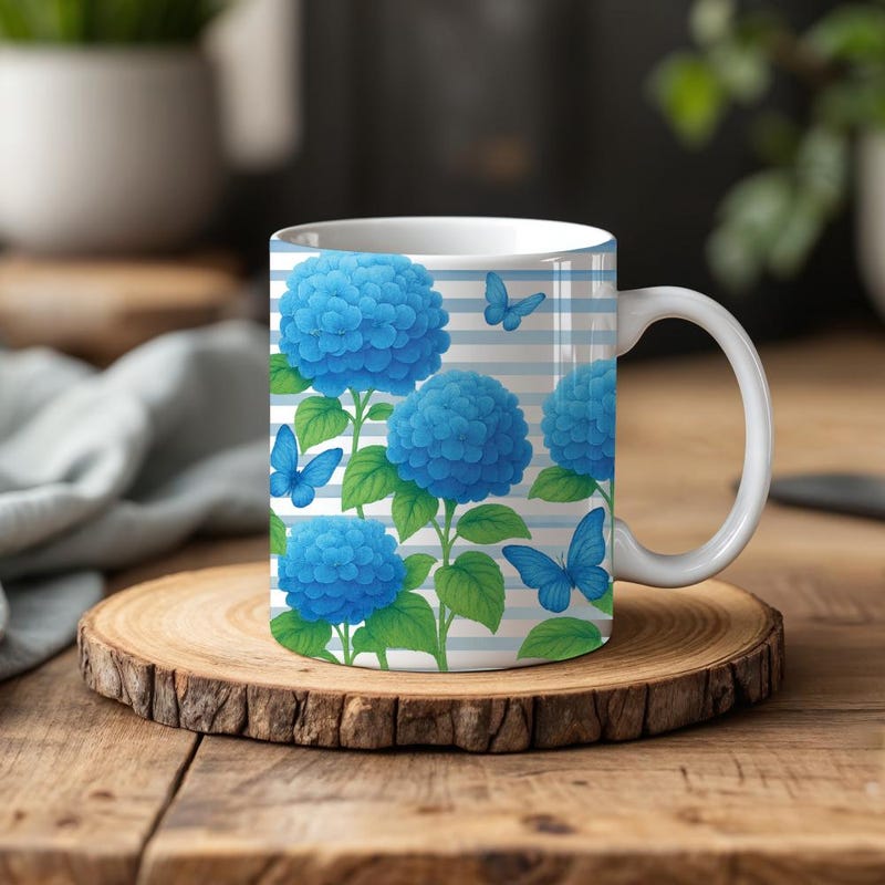 Hydrangea Tea Cup - Etsy