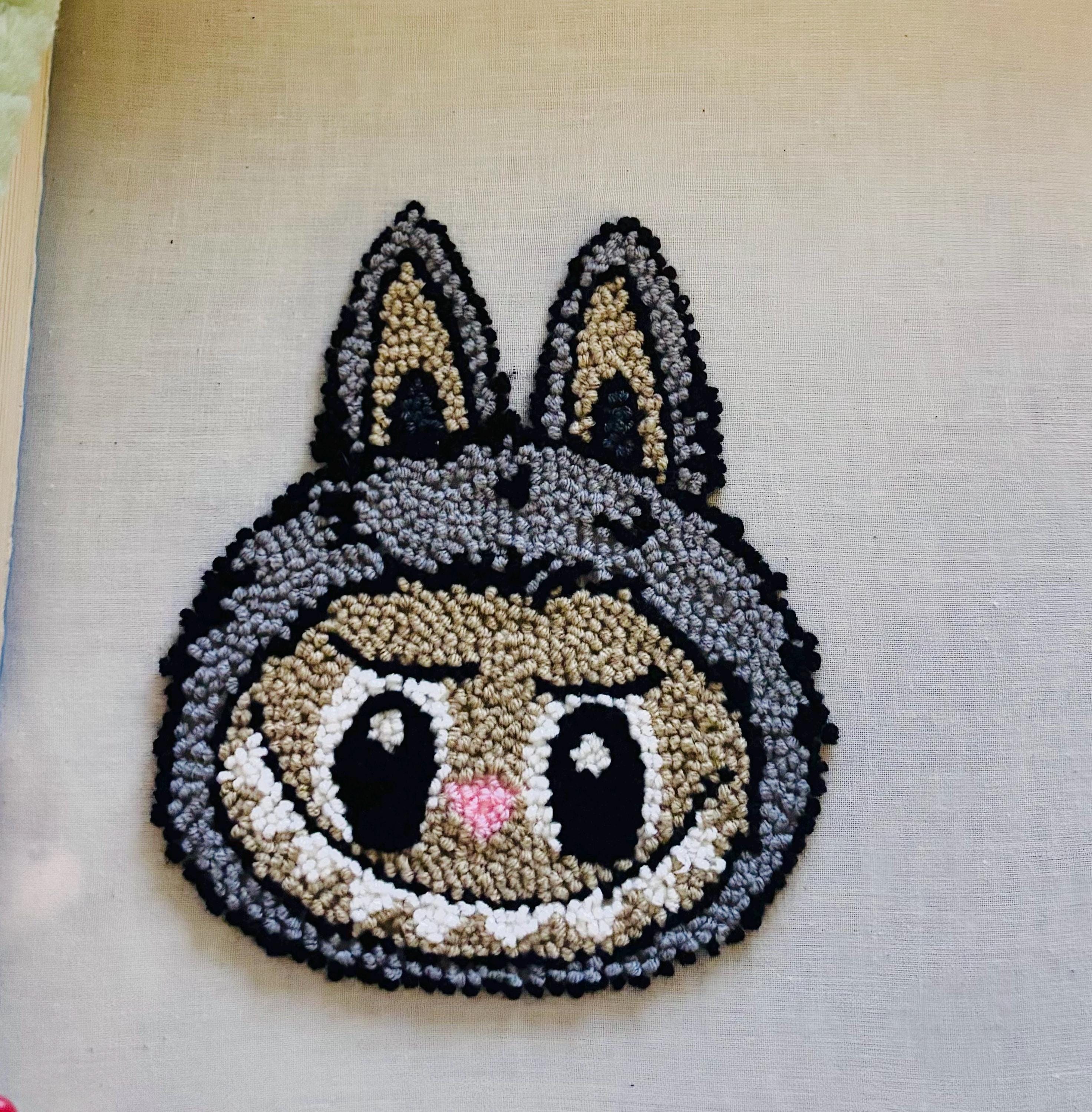 Labubu Mug Rug (colors Customizable Upon Request) - Etsy