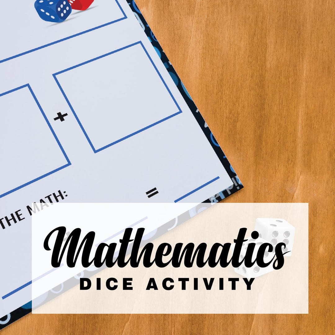 Roll the Dice Math Activity Sheets – | A4 Size | AI, JPG & PDF | Fun ...