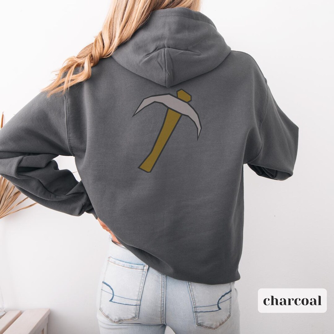 OSRS Mining Skill Cape Hoodie, Old School Runescape Sweatshirt ...