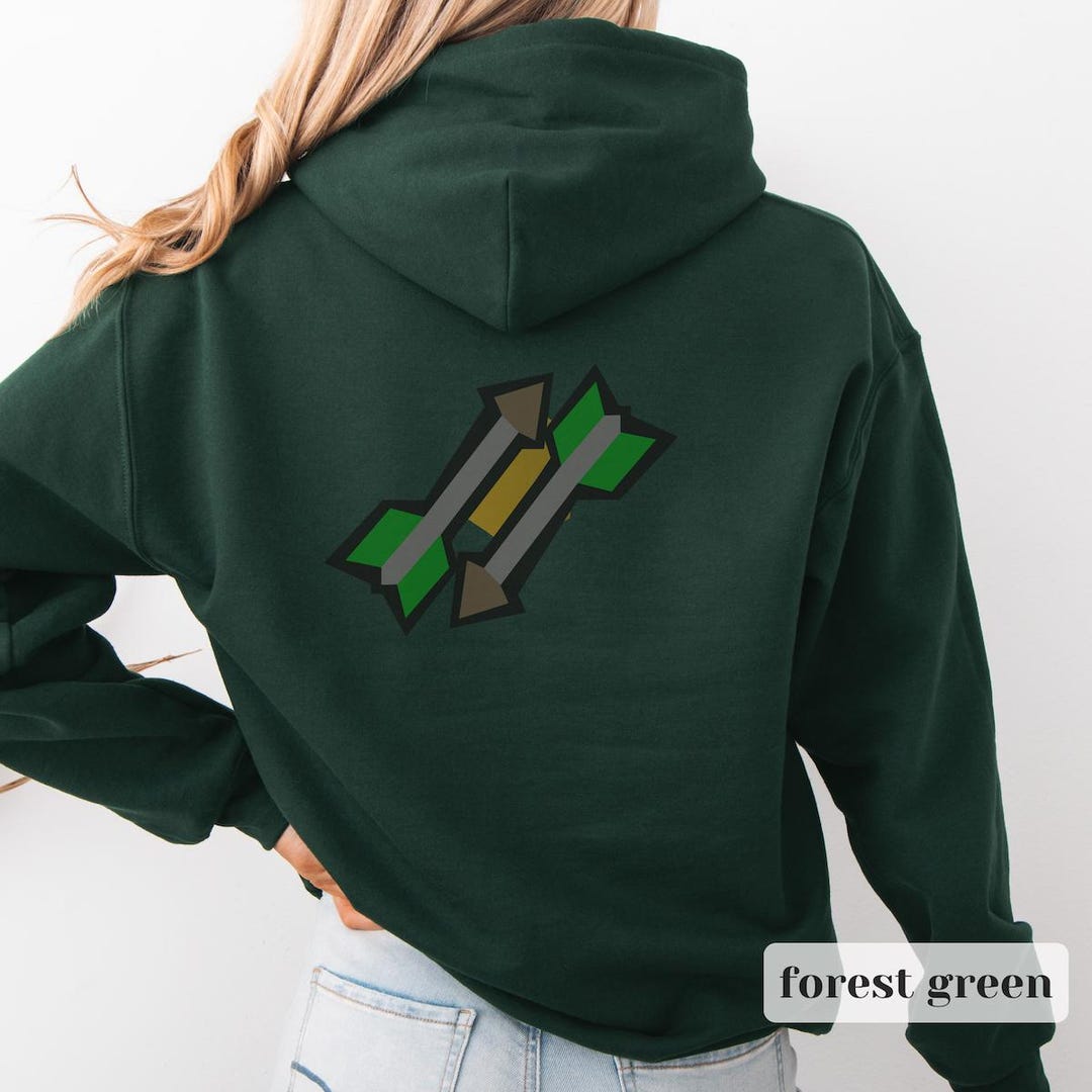 OSRS Fletching Skill Cape Hoodie, Old School Runescape Sweatshirt ...