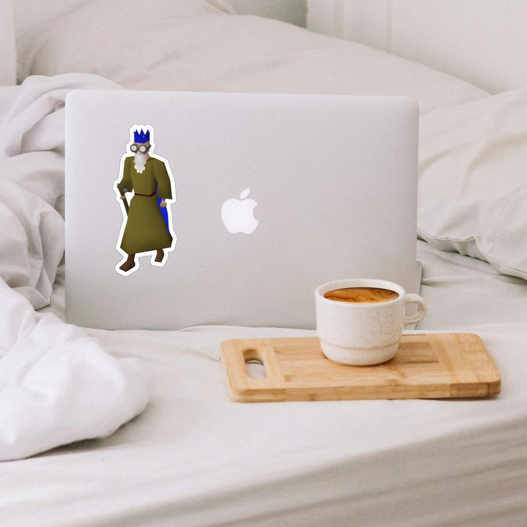 OSRS Wise Old Man Sticker, Old School Runescape Wise Old Man Vinyl ...