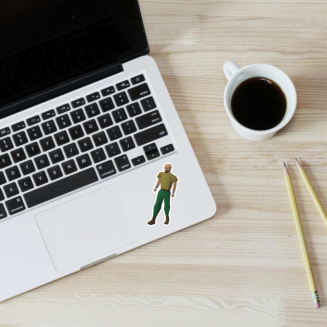 OSRS Bob Sticker, Old School Runescape Bob Vinyl Sticker, Bob Inspired ...