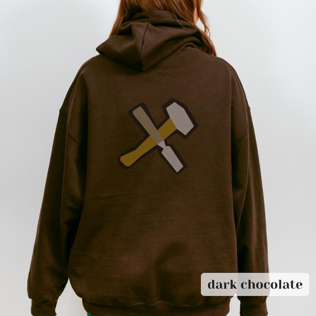 OSRS Crafting Skill Cape Hoodie, Old School Runescape Sweatshirt ...