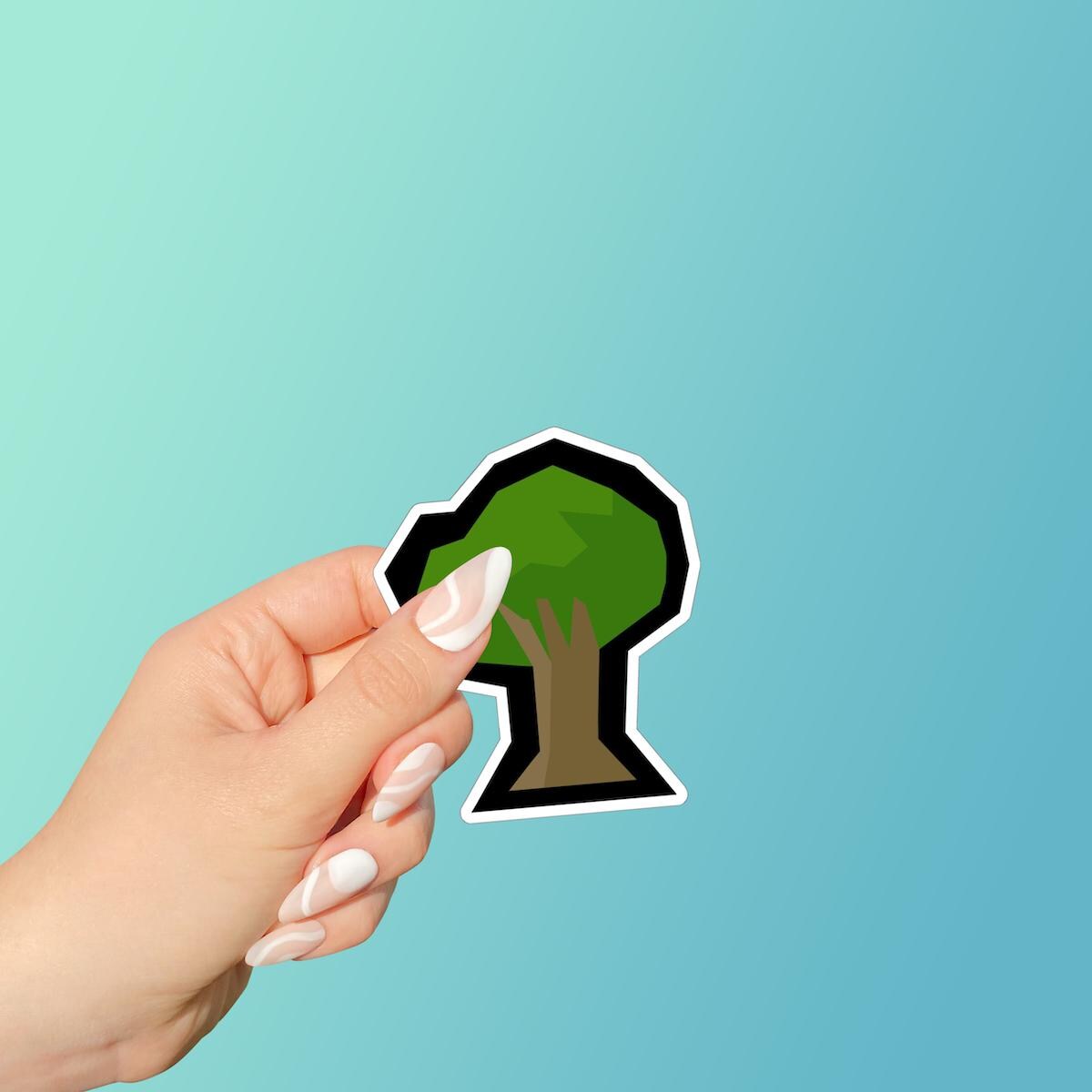 OSRS Woodcutting Skill Sticker, Old School Runescape Woodcutting Icon ...