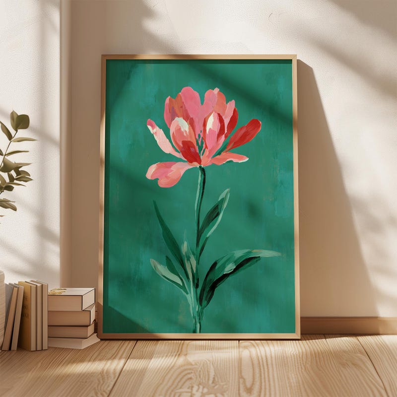 Bold Floral Art - Etsy