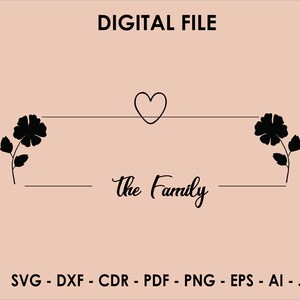 Monogram Last Name SVG: Floral Frame Wedding Bundle (digital File) - Etsy