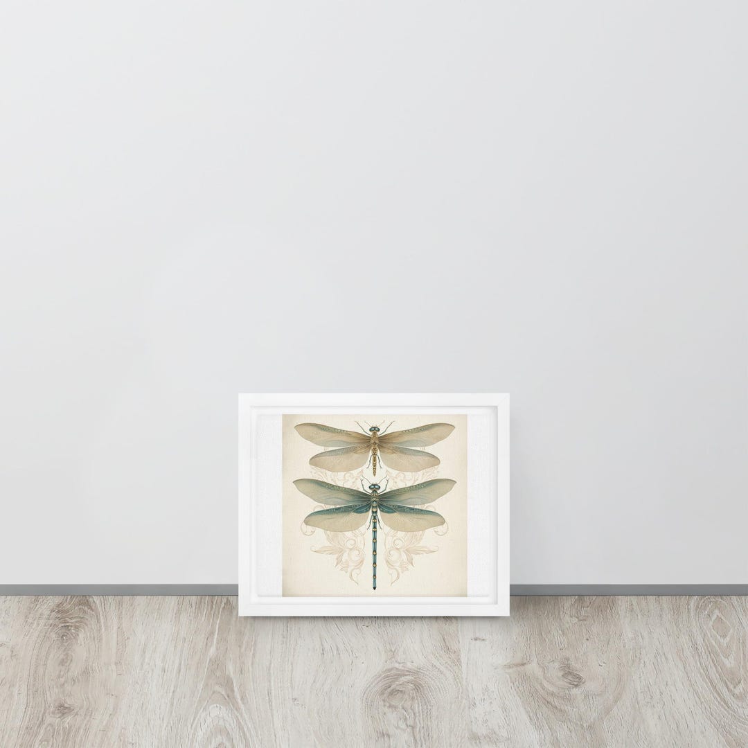 Dragonfly Digital Art, Dragonfly Print, Vintage Printable Wall Art ...