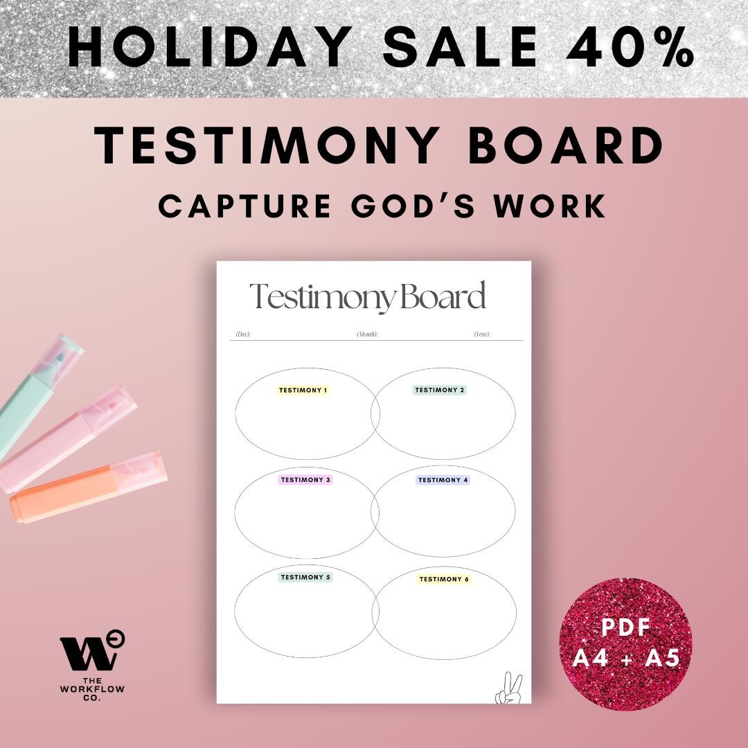Personalized Christian Testimony Board Showcase Your Faith Journey ...