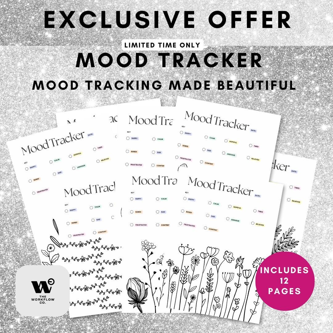 Mood Tracker Printable Bundle 12 Adult Coloring Pages for Emotions Self ...