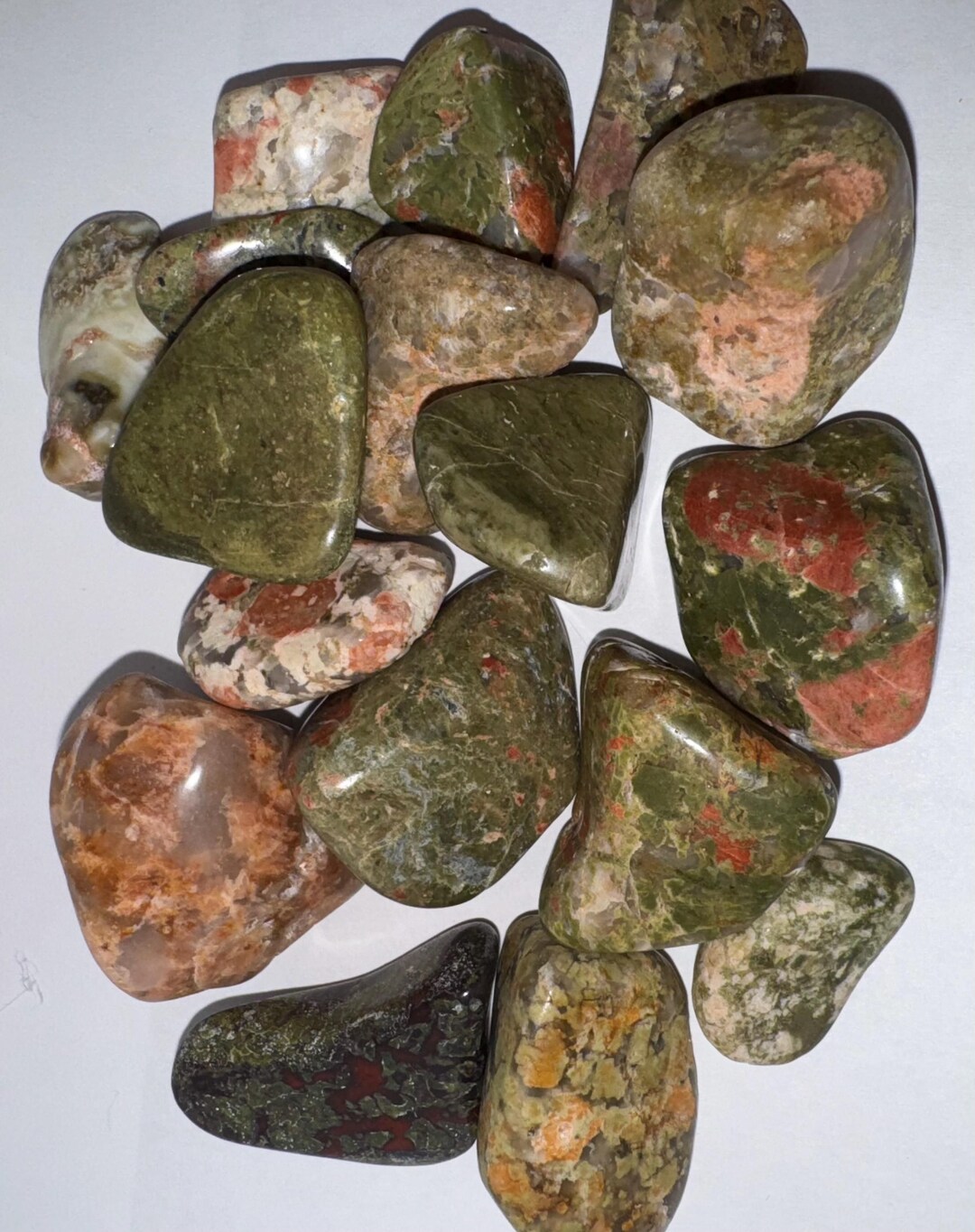 Tumbled Unakite - Etsy