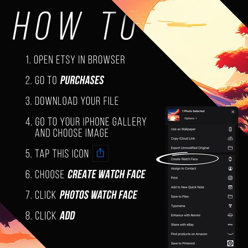 Anime Apple Watch Face Wallpaper, Anime Downtown Sunrise, Smartwatch ...