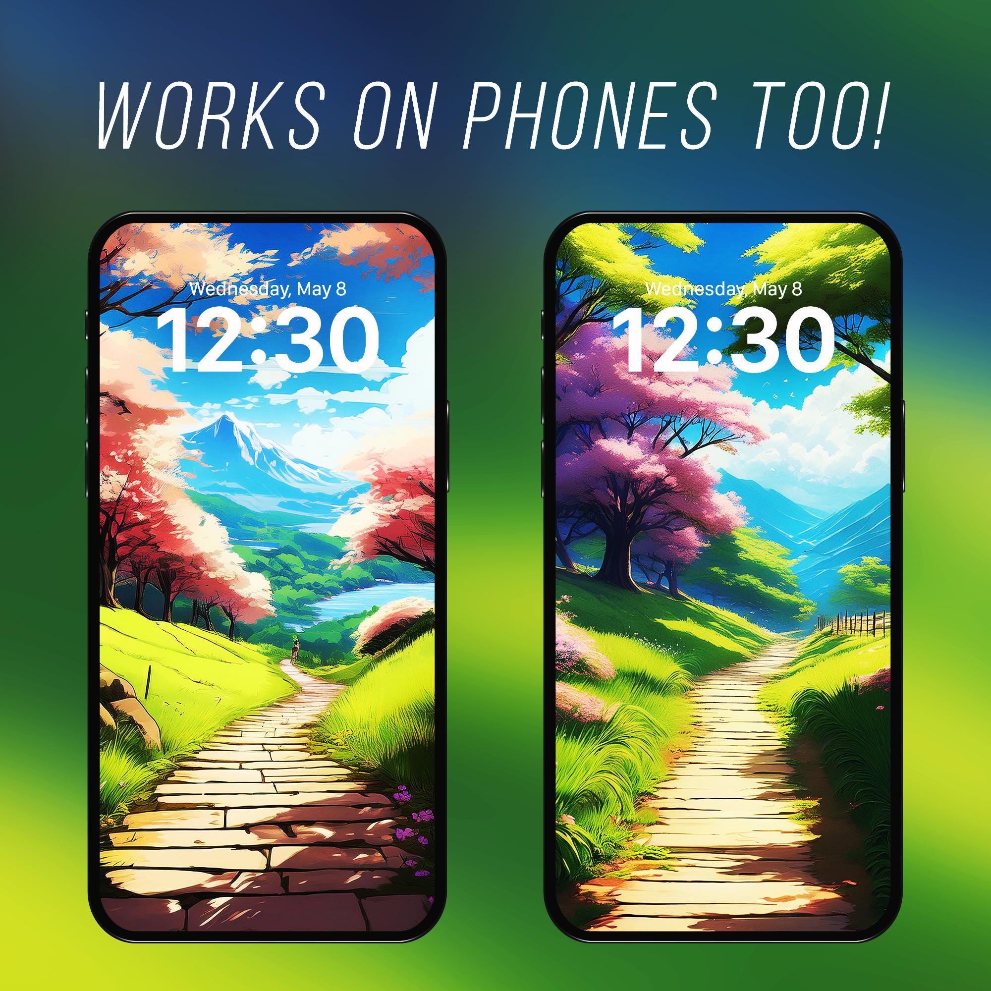 Anime Apple Watch Wallpaper, Anime Walking Trail, Smartwatch Anime ...