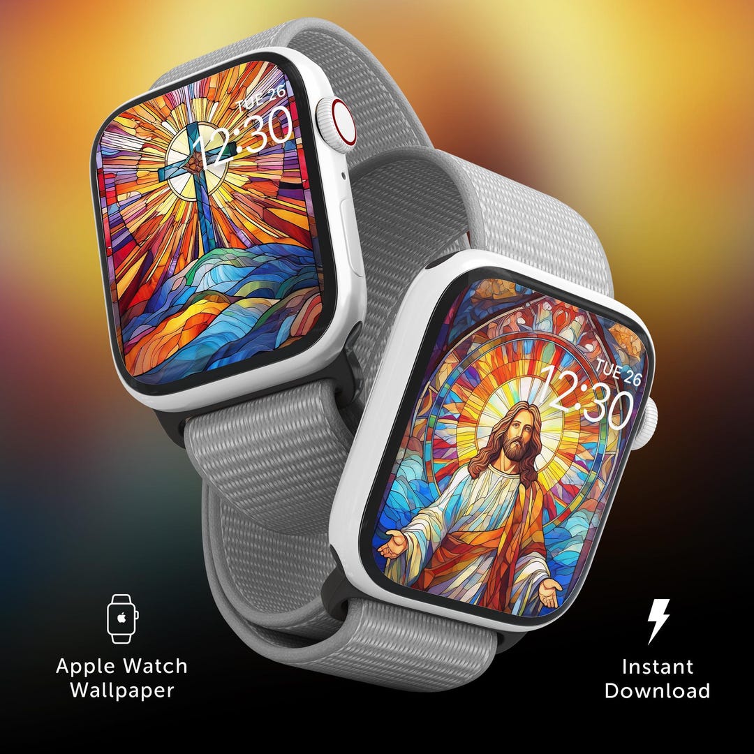 Jesus Apple Watch Wallpaper, Apple Watch Face, Christian Cross iPhone ...