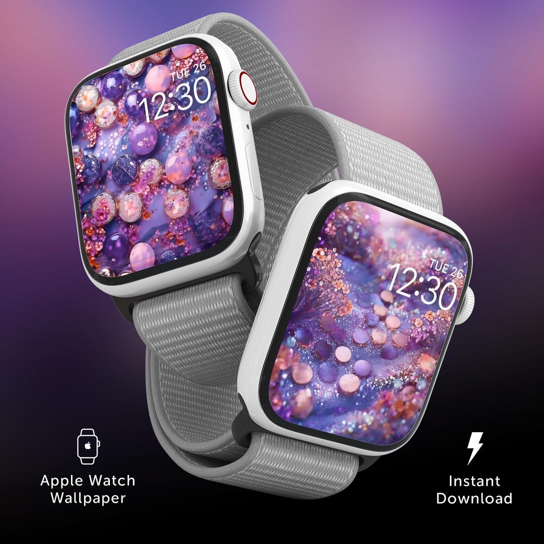 Glitter Apple Watch Face Wallpaper, Sparkly Watch Face, Glimmer Watch ...