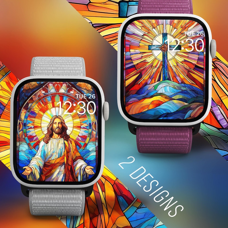 Jesus Apple Watch Wallpaper, Apple Watch Face, Christian Cross iPhone ...