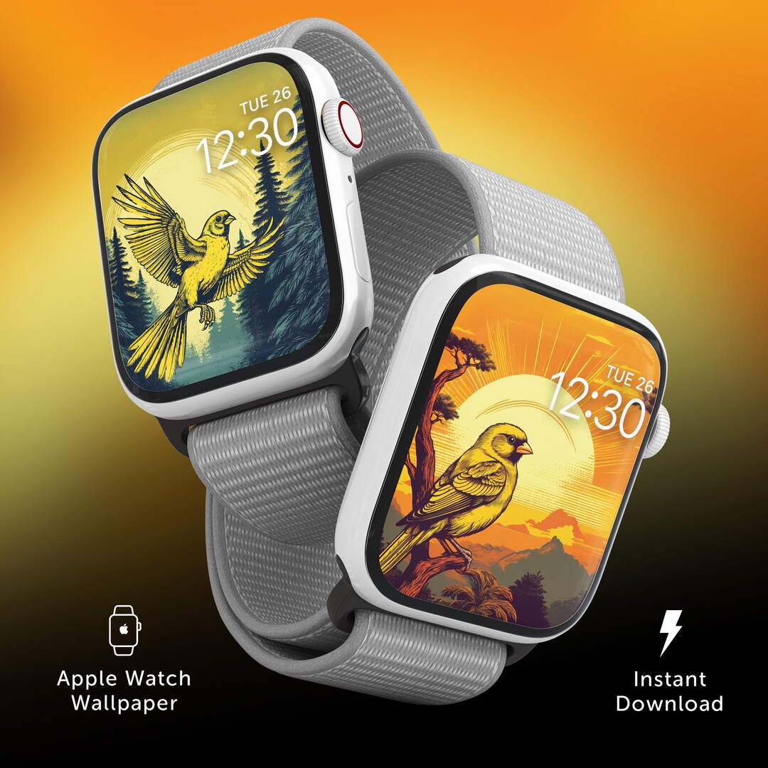 Canary Bird Apple Watch Face Background Wallpaper, Canary Nature Lovers ...