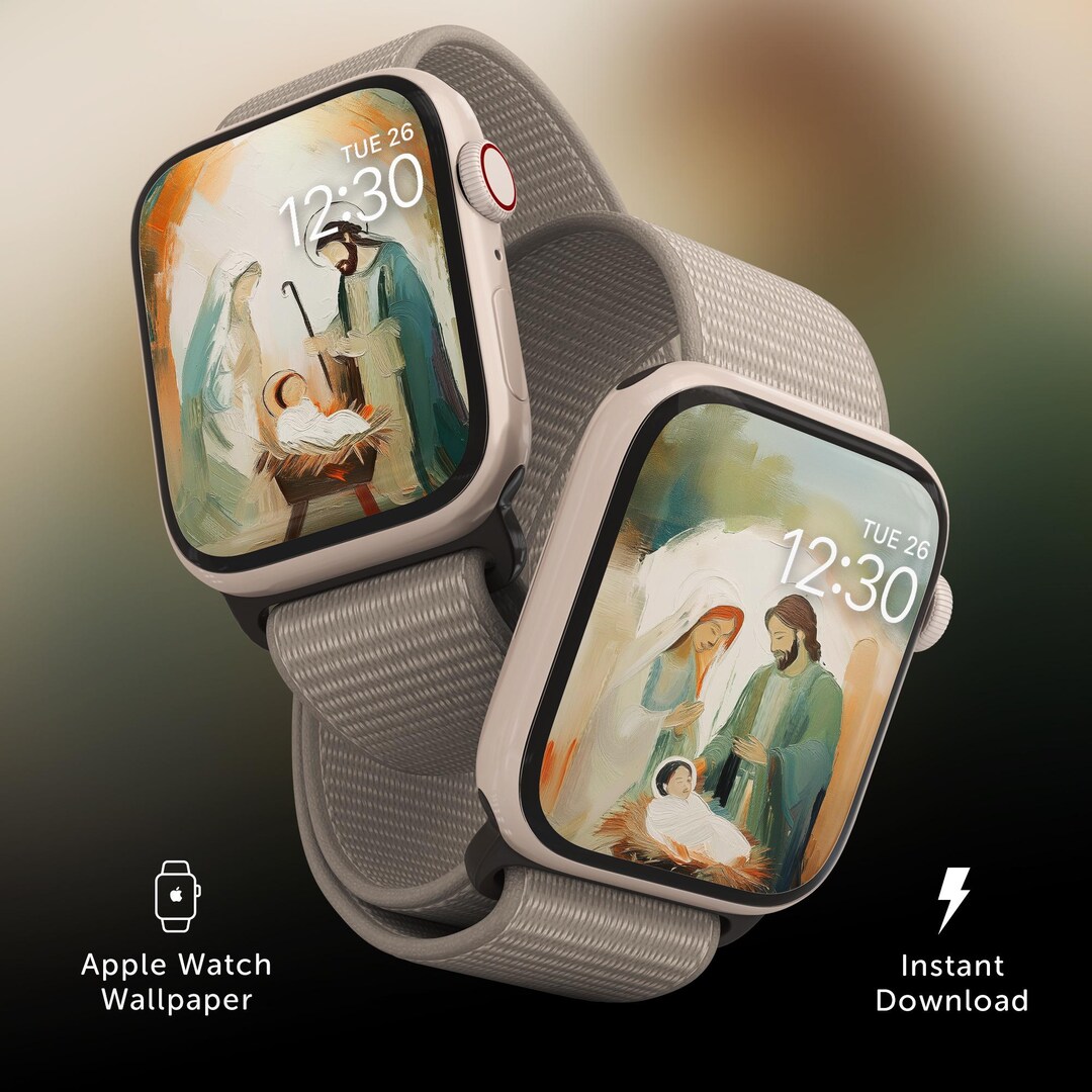 Nativity Apple Watch Face Wallpaper, Christmas Watch Face, Christian ...