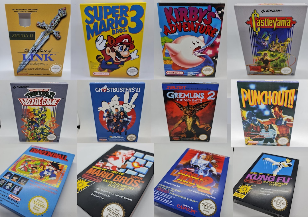 NES - European Version FR (1/2) - Reproduction Box With Decoration and ...