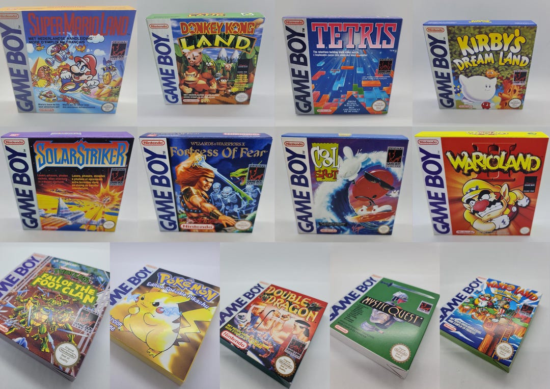 Game Boy - European Version (FR) - Reproduction Box With Decoration ...