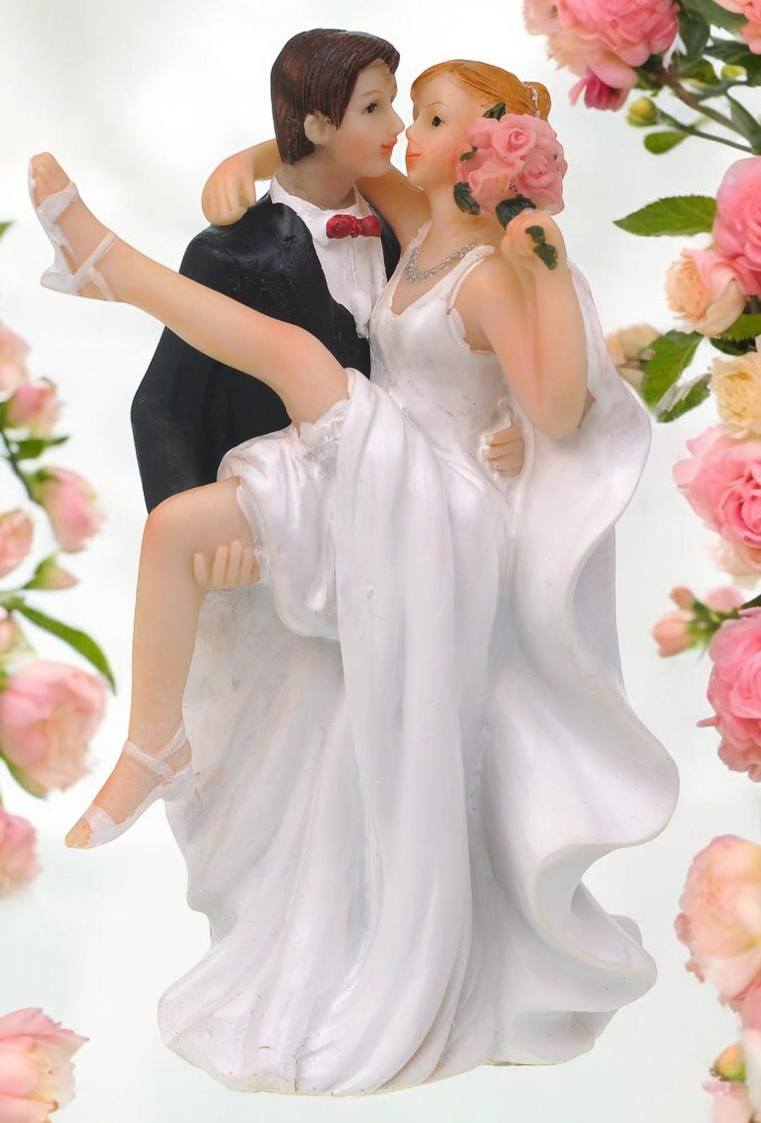 Wedding Cake Topper, Bride and Groom Figures Figurine Statues ...
