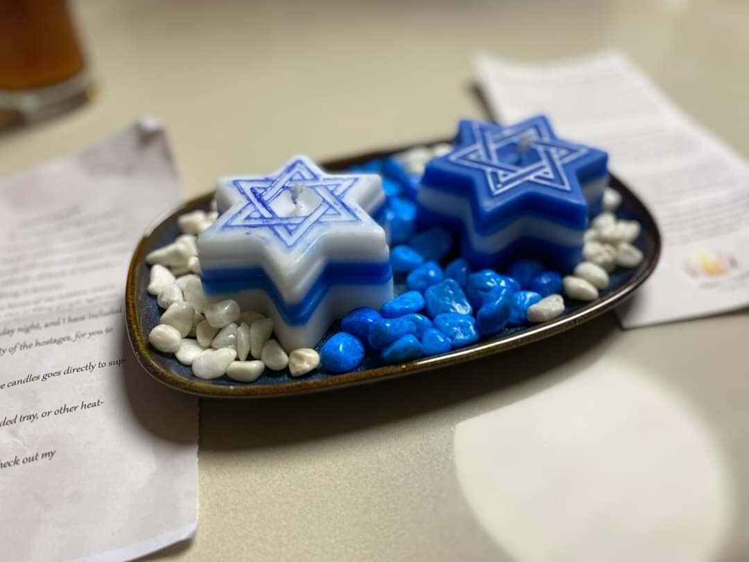 Star of David Candles - Etsy