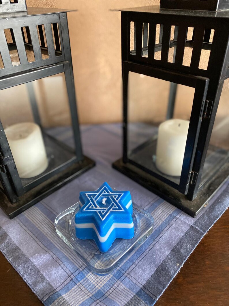 Star of David Candles - Etsy